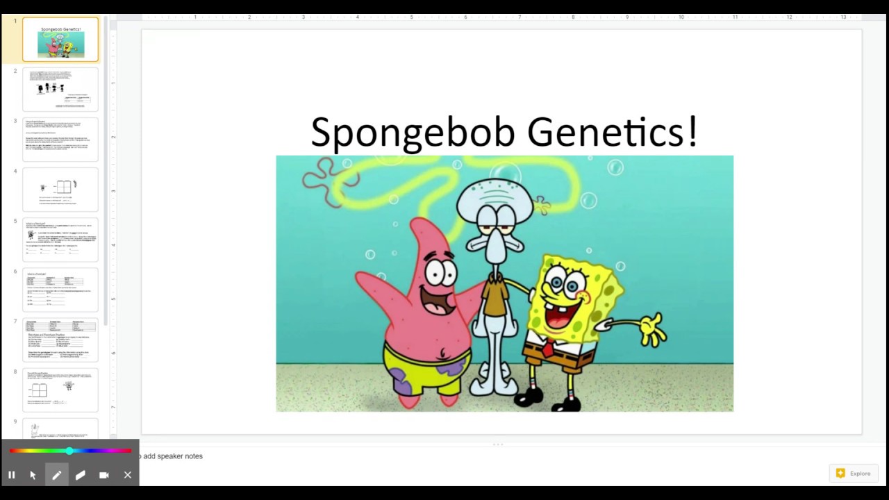 Spongebob Genetics: Genes and Alleles Page 1 - YouTube