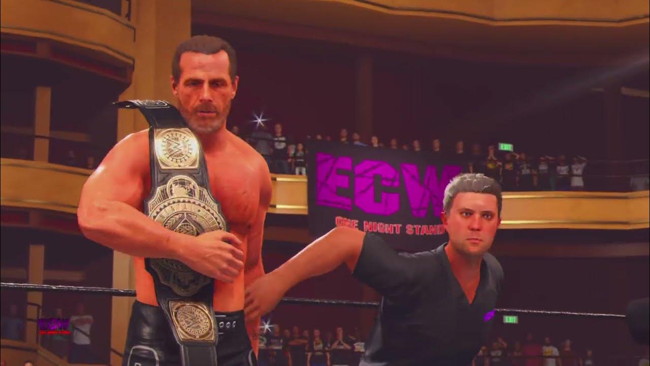 WWE 2K24 ECW ONE NIGHT STAND 2006 UNIVERSE MODE MATCH 15 WALKTHROUGH GAMEPLAY PART 15 NO ...