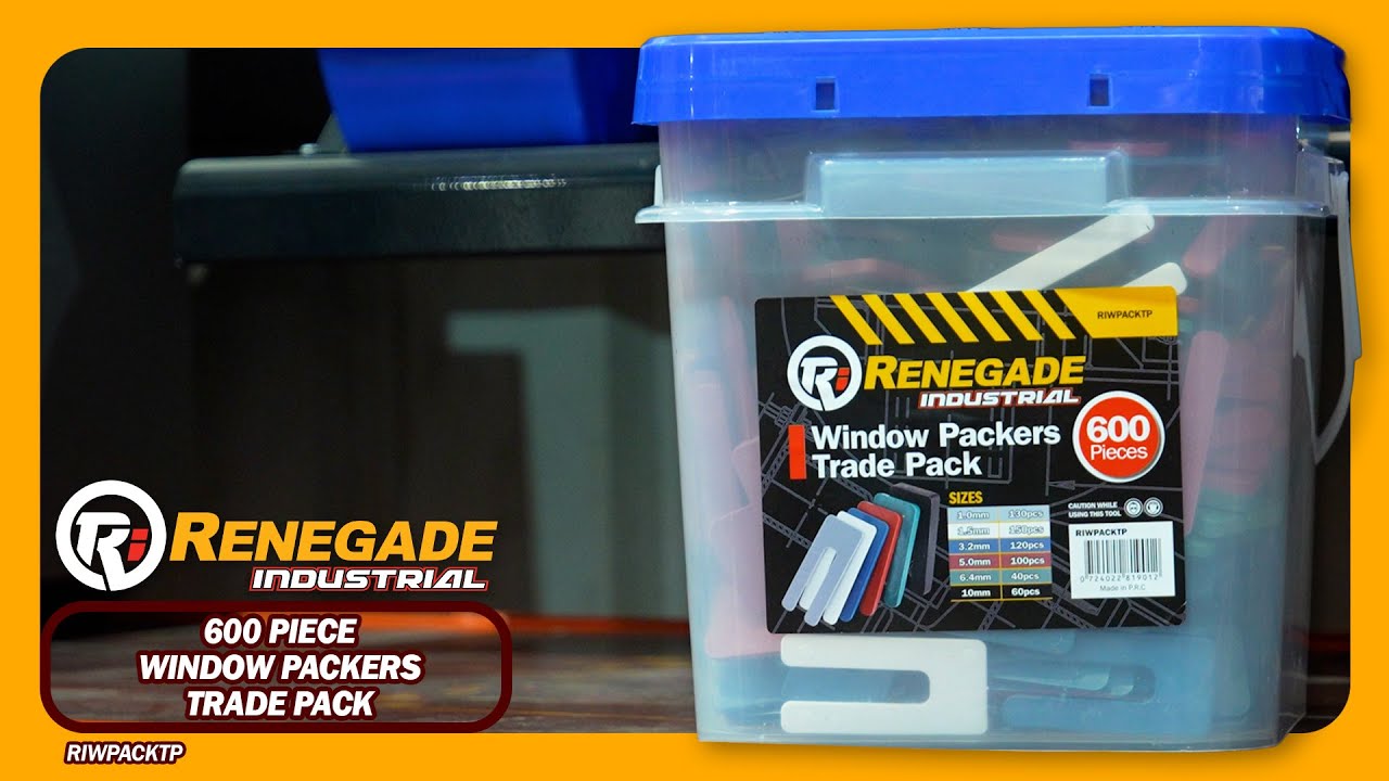 Renegade Industrial 600 Piece Window Packers Trade Pack - RIWPACKTP ...