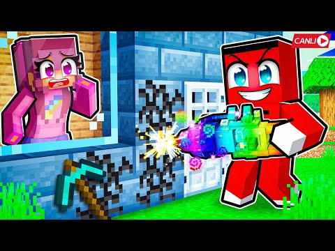 [ YILBAŞI ÖZEL CANLI YAYIN ] TATLI KIZIN EVİNE GİRMENİN 7 FARKLI YOLU !! - Minecraft