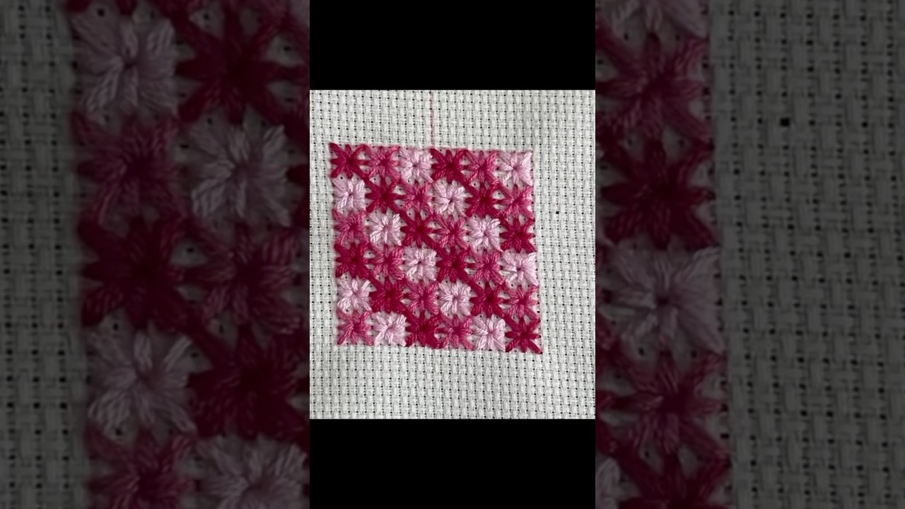 Hand embroidery stitch tutorial - Algerian Eye stitch#basic stitches # ...