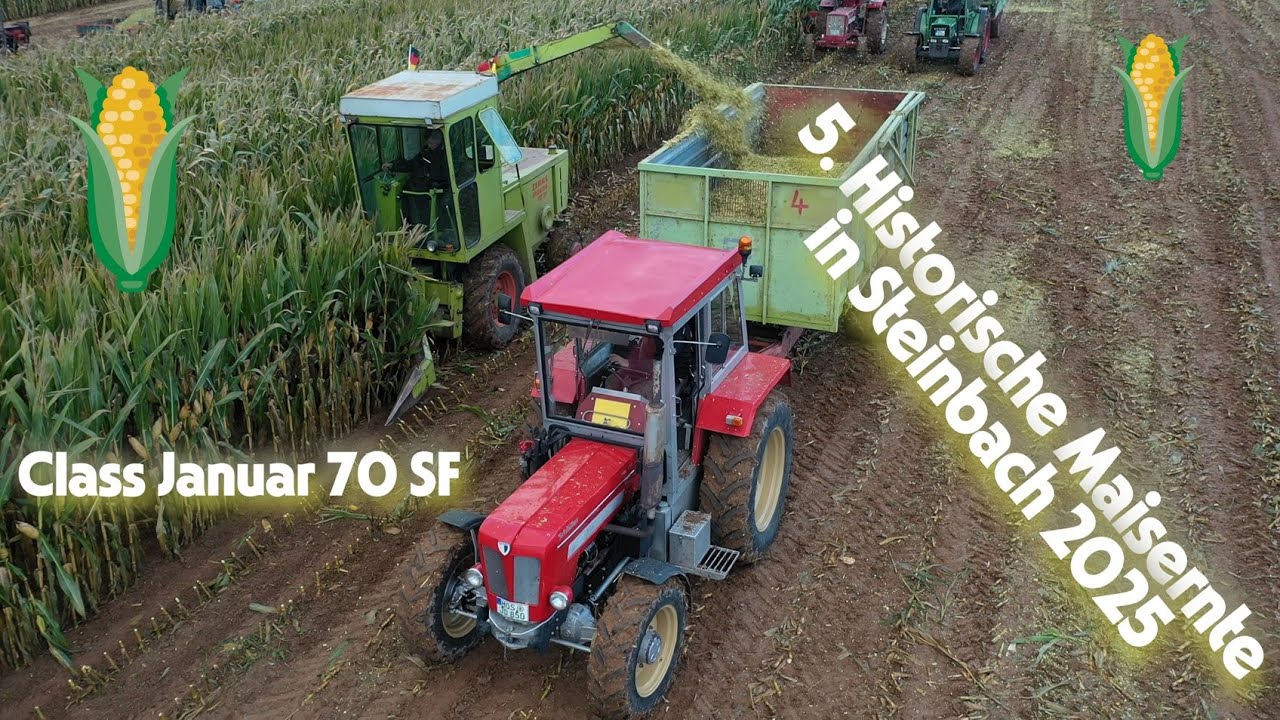 Claas Jaguar 70 SF im Einsatz – Schlüter als Abfahrer beim historischen ...