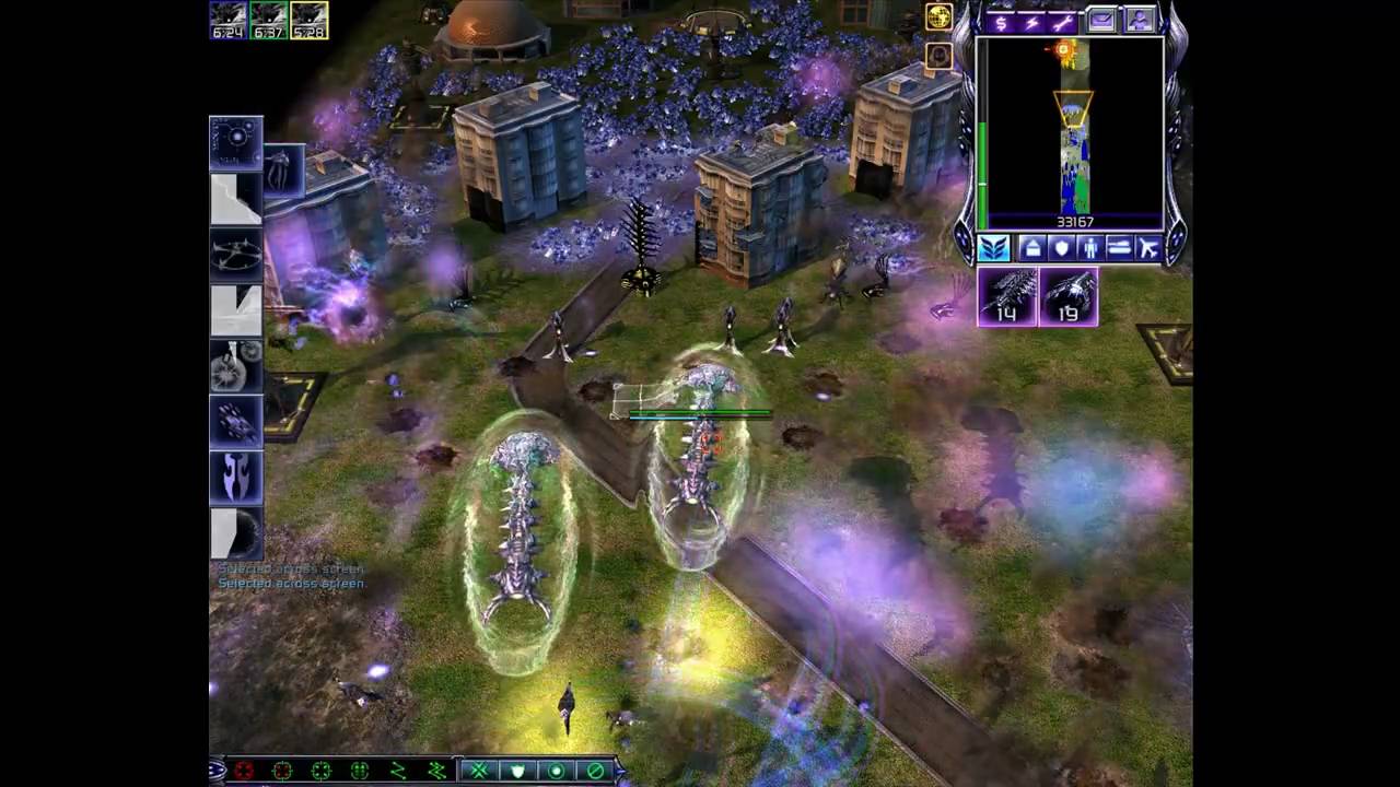 Command & Conquer 3: Tiberium Wars Scrin vs Scrin Great Battle - YouTube