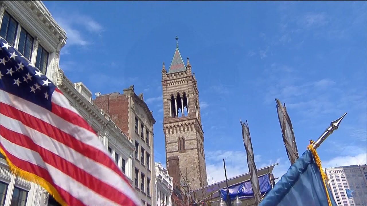 Old South Church bell rings at 2:49 p.m. during memorial ceremony for ...