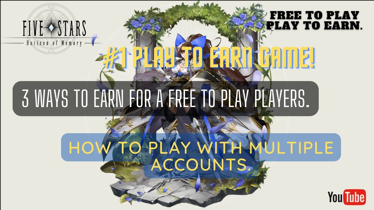 FIVE STARS - 3 WAYS TO EARN FOR FREE TO PLAY PLAYERS-HOW TO PLAY WITH ...
