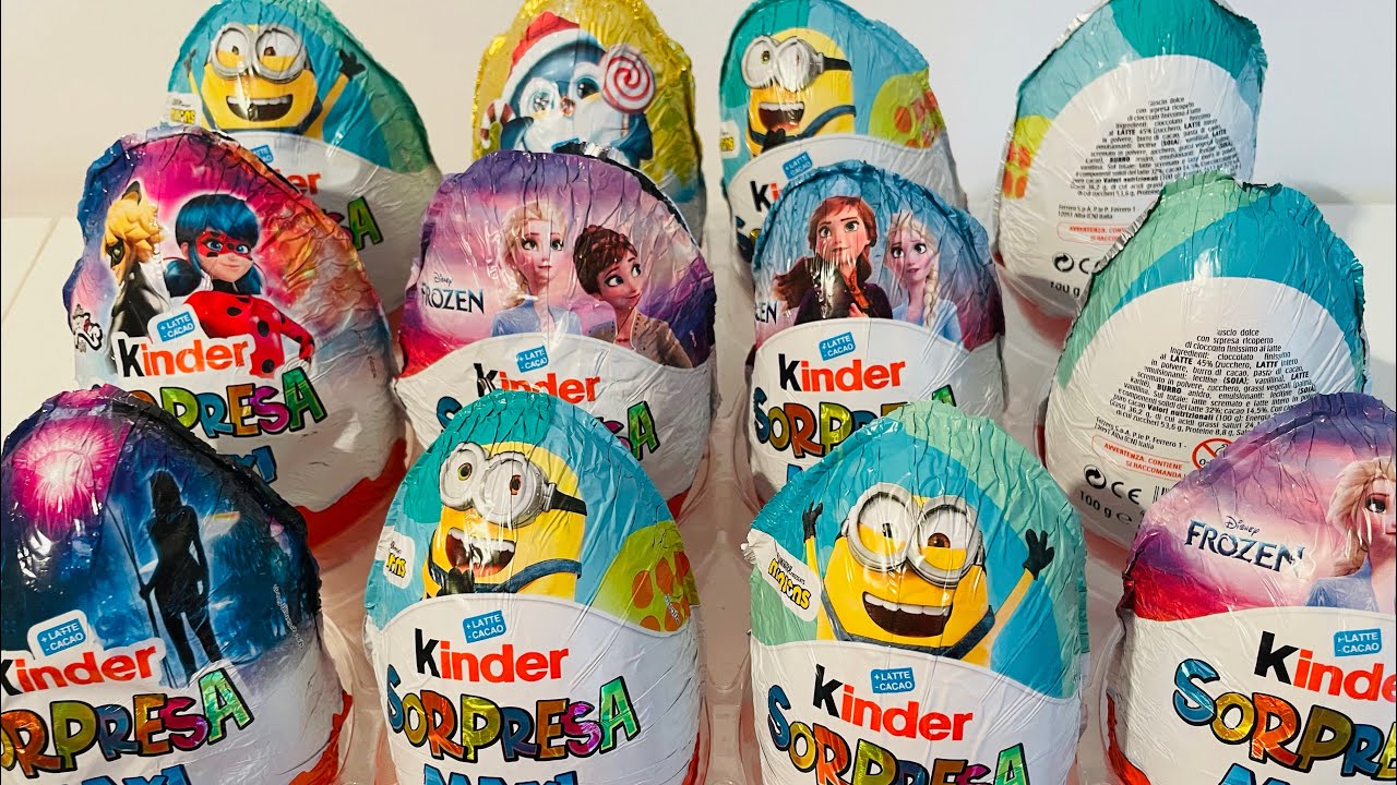 Frozen Maxi Kinder Surprise ASMR Unboxing - YouTube