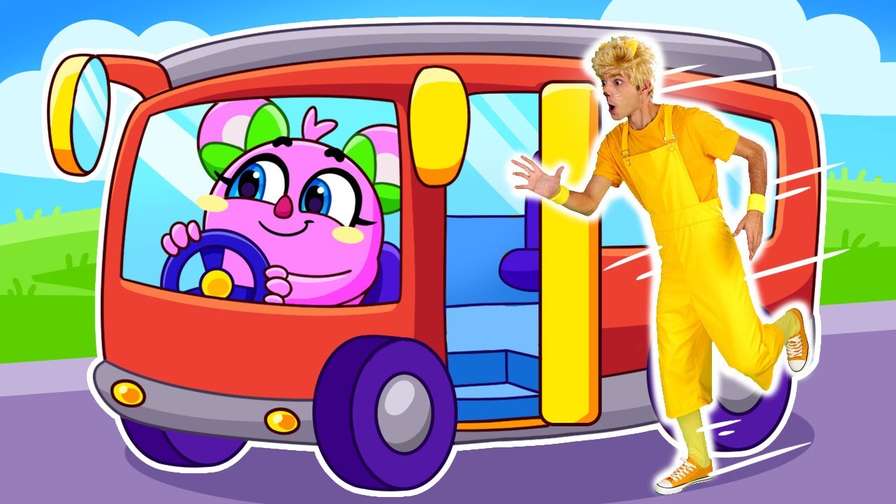 Get On The Bus Song | Funny Songs For Baby & Nursery Rhymes by Muffin ...