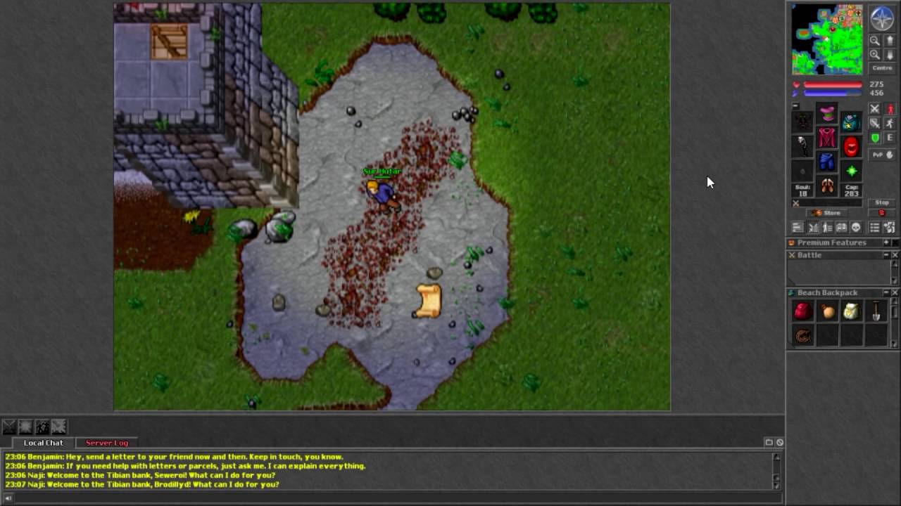 Tibia - Minotaur Leather Quest - YouTube