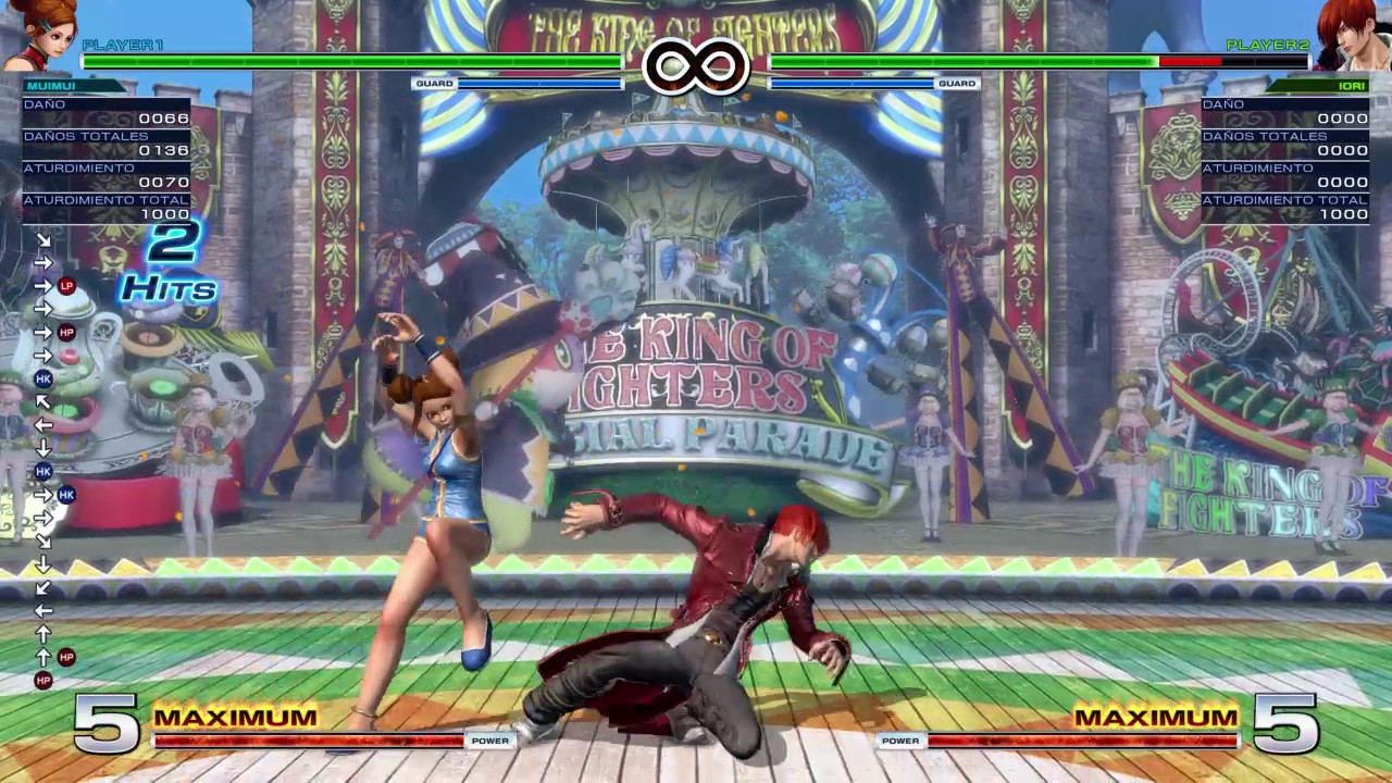 KOF XIV - Mui Mui cross ups croaching block situation - YouTube