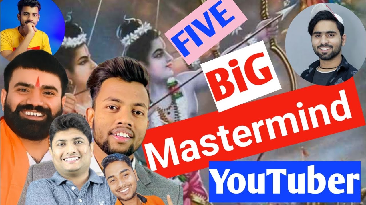👉 5 BIG mastermind YouTuber ? YouTube mastermind !! - YouTube