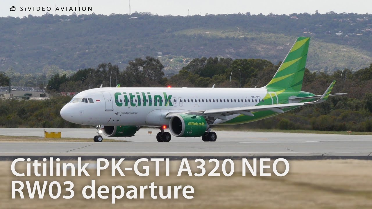 New Airline and First A320 NEO at Perth Airport - Citilink (PK-GTI ...