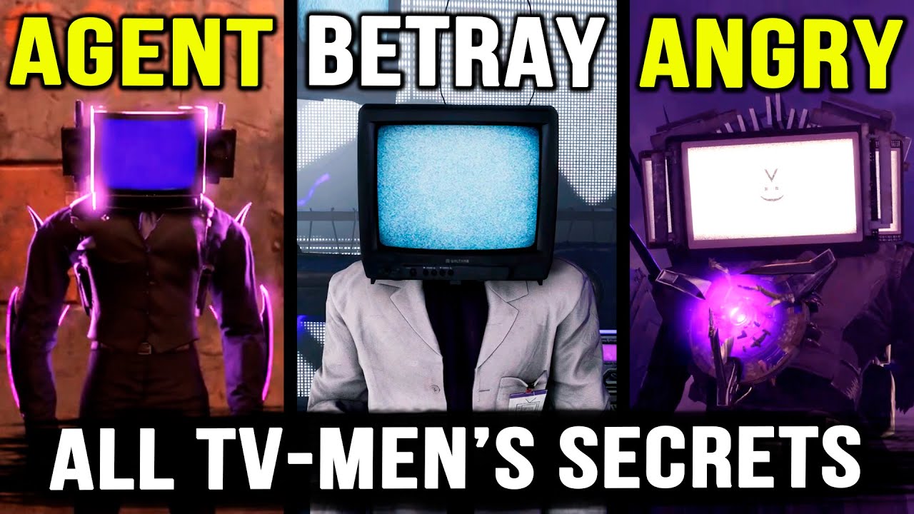 TITAN TV MAN'S RAGE! ALL SECRETS OF TV MEN - Skibidi Toilet (1-74 ...