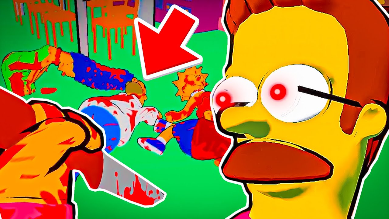 NED FLANDERS MATA A LOS SIMPSONS 😱😮 -Ned Flanders KILLS The Simpsons ...