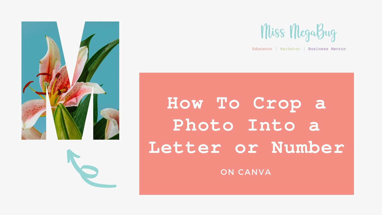 How to Crop Photos Into a Letter or Shape on Canva - YouTube