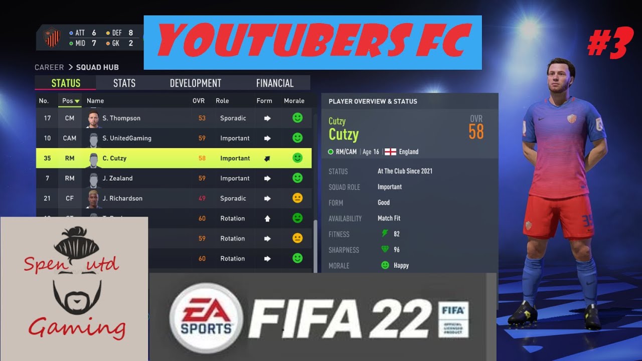 Fifa 22 – YouTuber FC Create a Club Career Mode S01E03 - At Least Cutzy ...