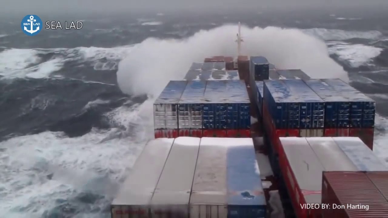 Horrible Moments at Sea Seafarers Life Ship in Storm - YouTube
