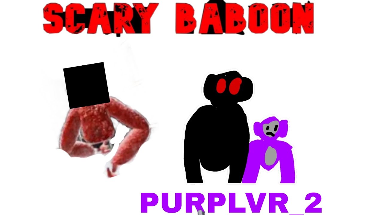playing scary baboon with my friend (we were just messing around and we ...