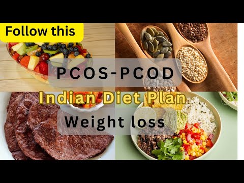PCOD/PCOS Diet - Indian Veg Meal Plan For weight Loss - Full Day Diet ...
