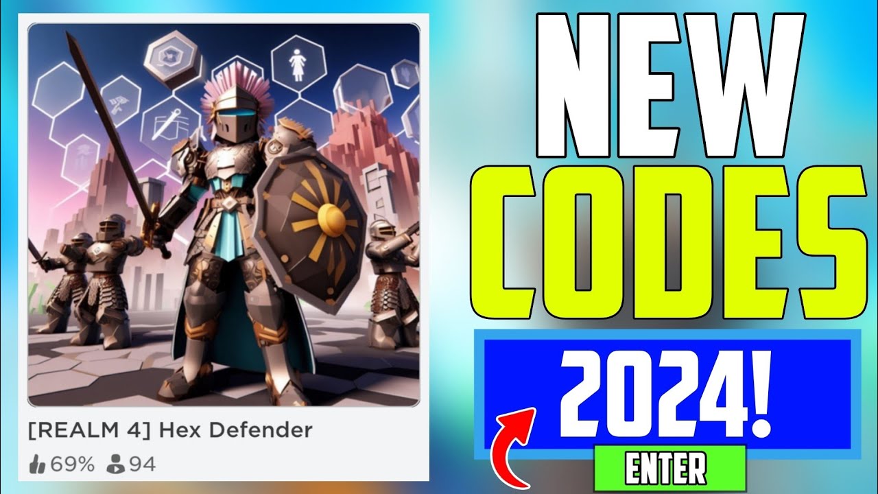*SECRET UPDATE!* | HEX DEFENDER CODES 2024 (REALM 4) - YouTube