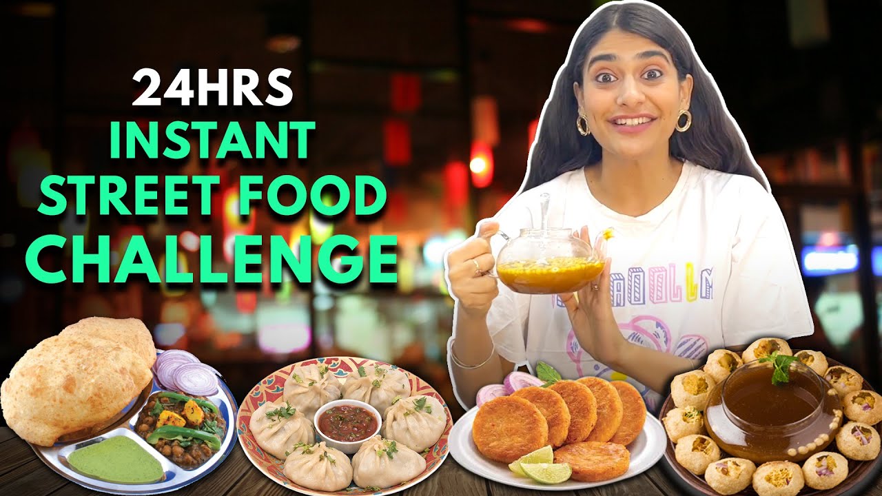 24 Hours Instant Street Food Challenge | The Urban Guide - YouTube