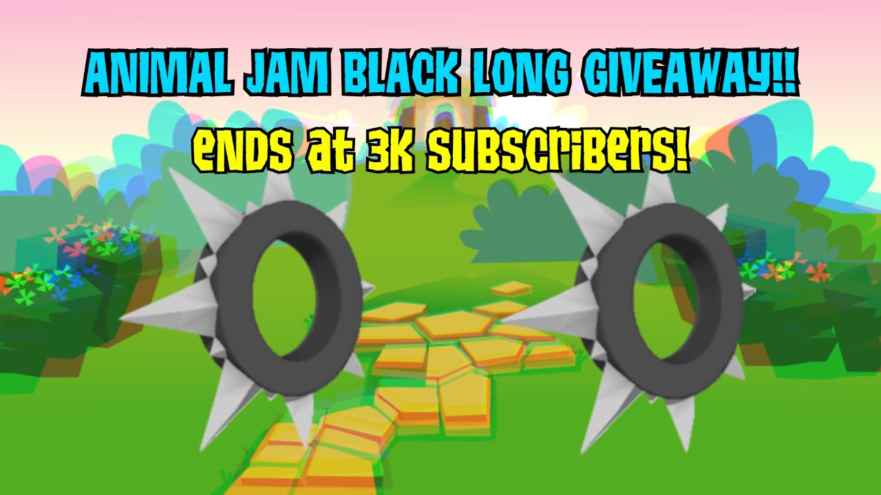 ANIMAL JAM BLACK LONG GIVEAWAY (Ends at 3k subs!) - YouTube