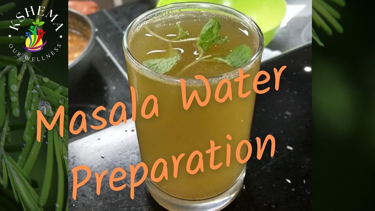 Masala Water Preparation - YouTube
