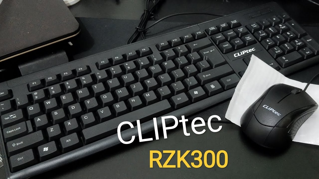 Unboxing CLIPtec RZK300, keyboard paketan mouse murah dan silent - YouTube