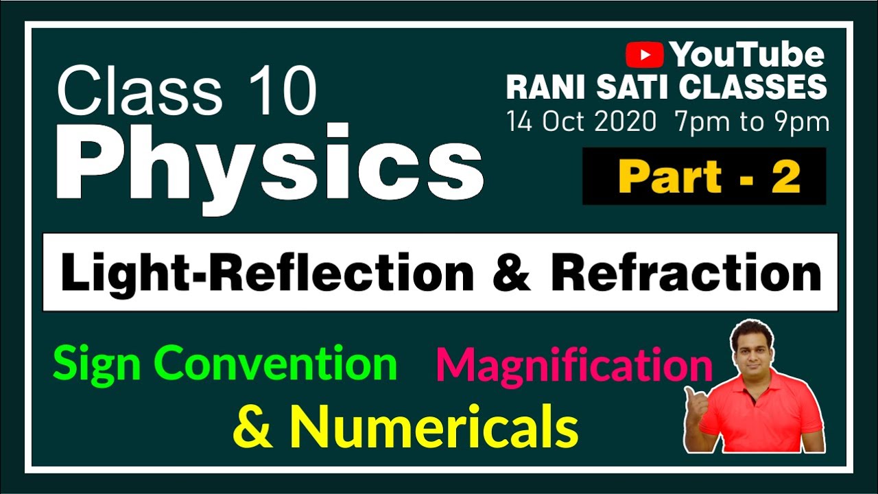 Class 10 Physics | Light-Reflection & Refraction Part-2 | Sign ...