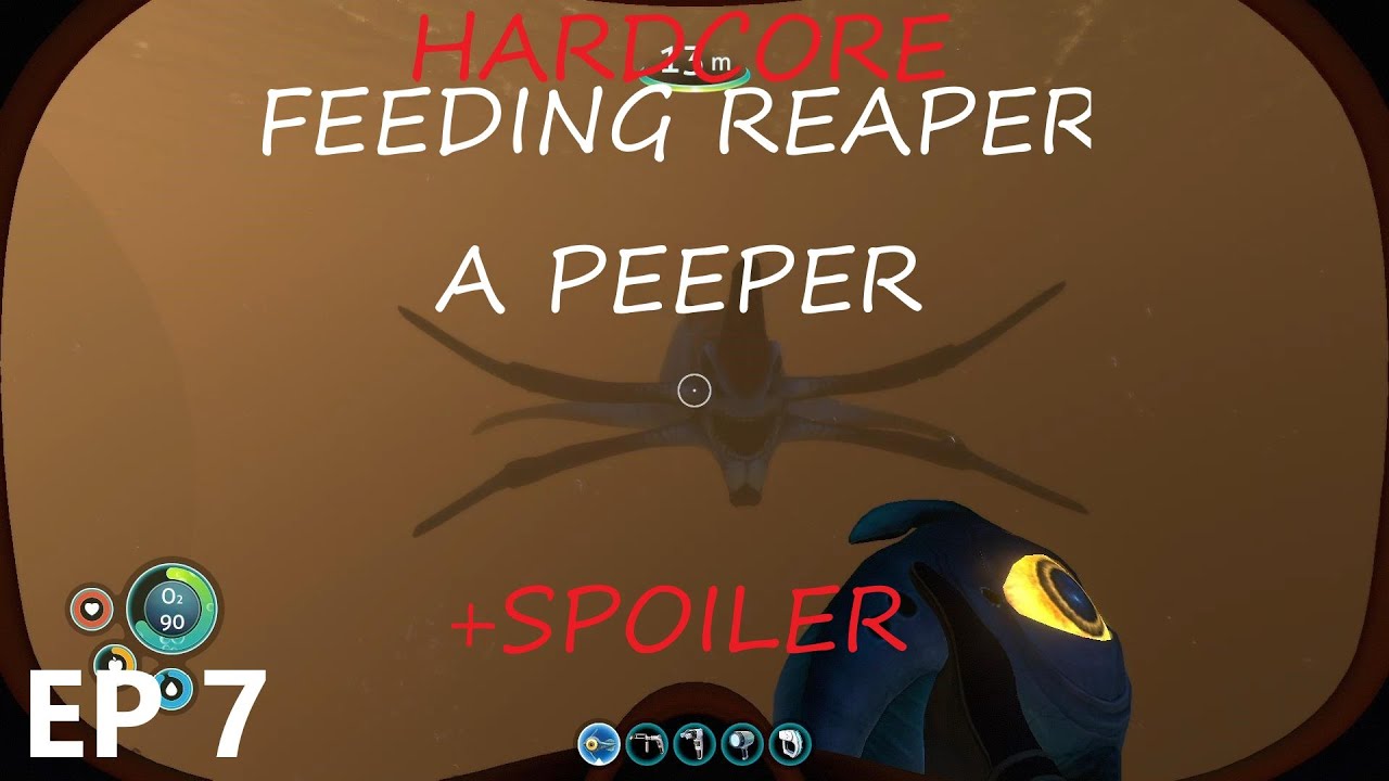 Subnautica EP7 FEEDING REAPER A PEEPER +SPOILER - YouTube