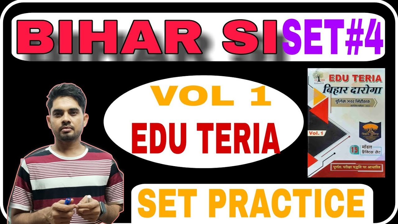 Bihar Si Set 3 Part 2 Edu Teria Bihar Si Set Practice Bihar Daroga