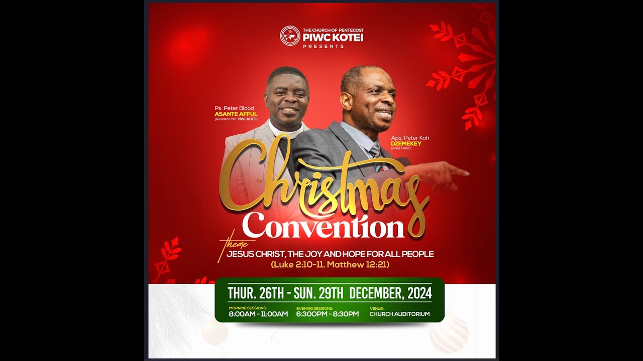 CHRISTMAS CONVENTION 2024 || DAY THREE MORNING - YouTube