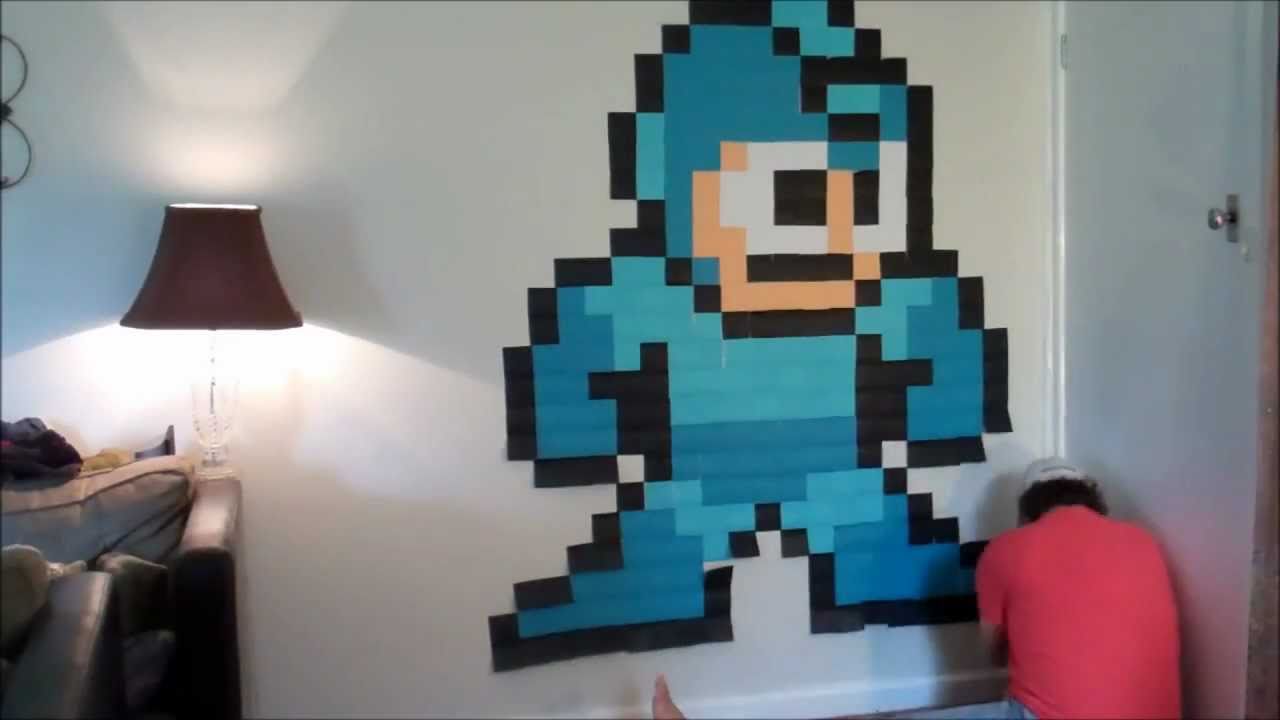 Mega Man! Post It Note Wall Art [HD] - YouTube