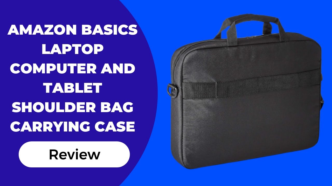 Amazon Basics Laptop Shoulder Bag: Stylish & Functional | Review - YouTube