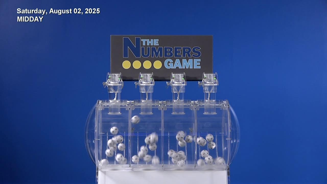 Midday Drawing: Saturday, August 2, 2025 - YouTube