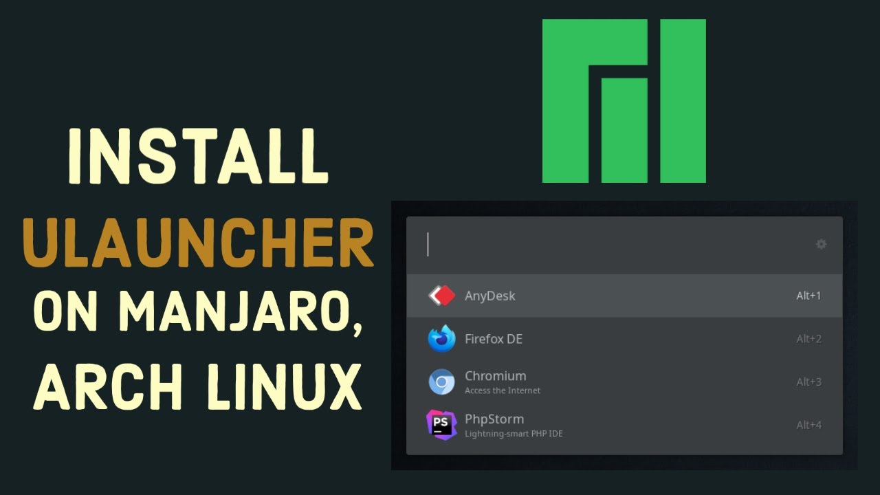 Install Ulauncher on Arch Manjaro Linux - YouTube