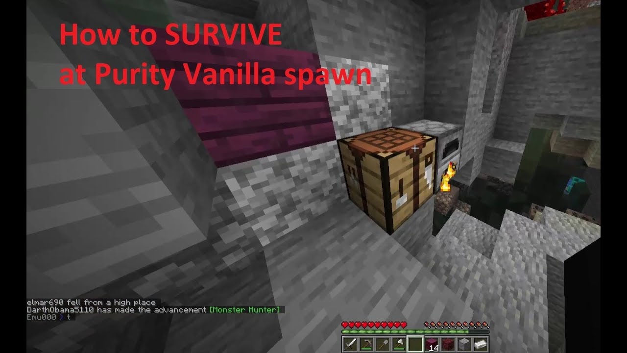 How to survive at Purity Vanilla spawn (part 1/4) - YouTube