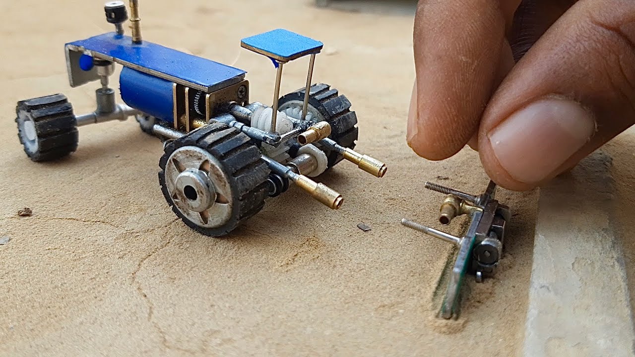 DIY Motor tractor amazing Science project - YouTube