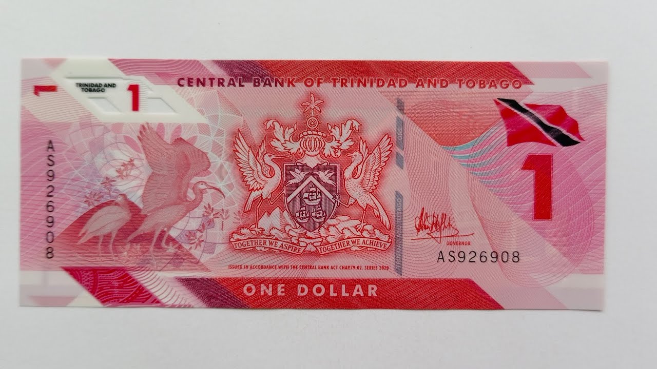 Trinidad and Tobago 1 Dollar Polymer Banknote | Banknotes by Alok - YouTube