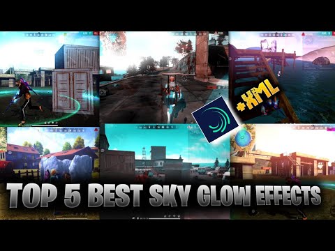 Top 5 Sky Glow effect in Free Fire | Montage video with Alight motion ...