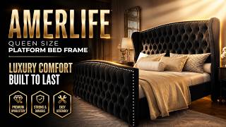 AMERLIFE Queen Size Platform Bed Frame Review