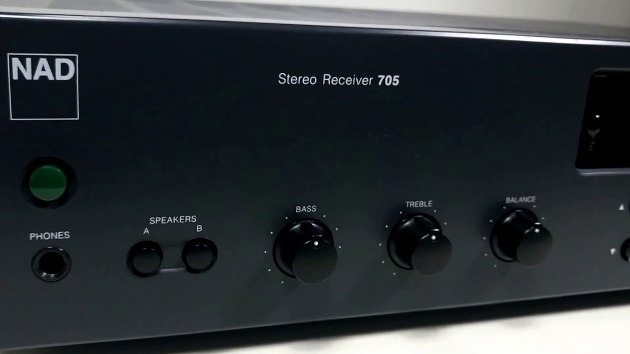 NAD 705 Stereo Receiver - YouTube