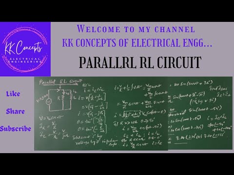STEADY STATE ANALYSIS OF PARALLEL RL CIRCUIT - YouTube