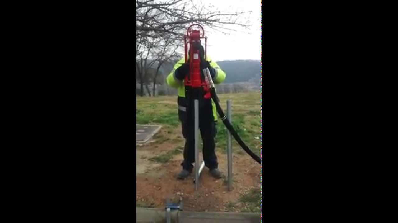 Hincadora postes PDR 75 by Chicago Phneumatic - YouTube