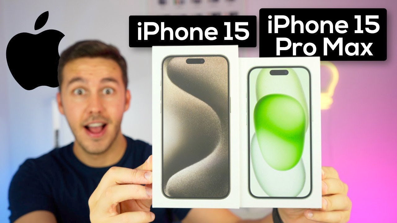 iPhone 15 y iPhone 15 Pro Max UNBOXING y PRUEBAS iniciales - YouTube