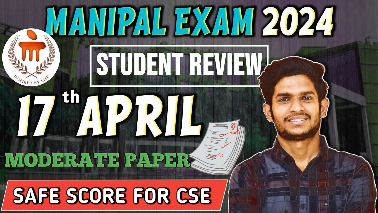 Manipal Exam 2024 student Feedback | 2nd Day 1st Shift | Paper Level ...