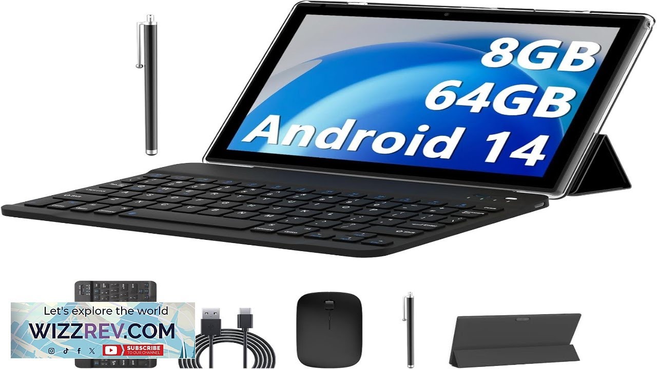 2024 Android 14 Tablets 10 Inch 2 in 1 Tablet Tablet Review - YouTube