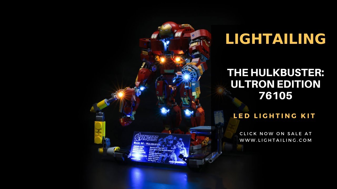 Lightailing Light Kit For Lego Marvel The Hulkbuster: Ultron Edition ...