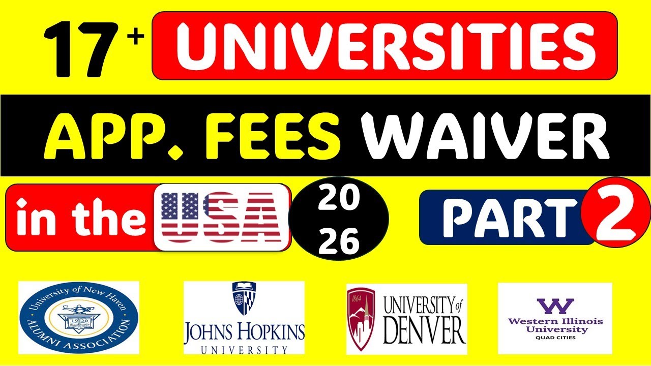 19 US University Application Fee Waivers 2026! (FREE College Apps ...
