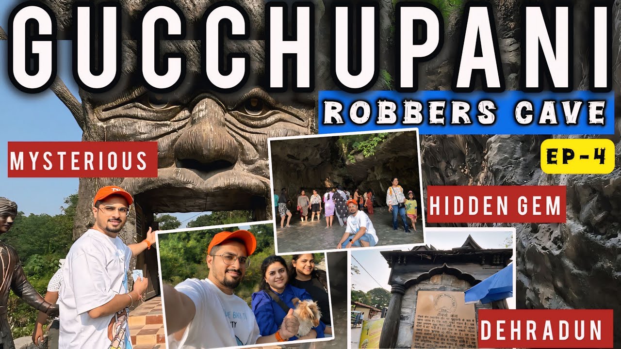 GUCCHU PANI Robber's Cave in Dehradun😍| RISHIKESH TO DEHRADUN | Must ...