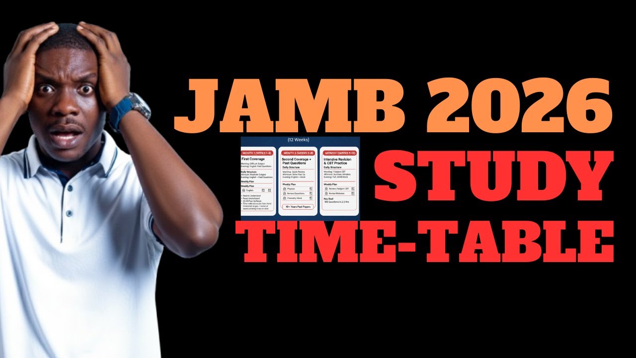 The Exact Study Timetable Smart JAMB Students Use - YouTube